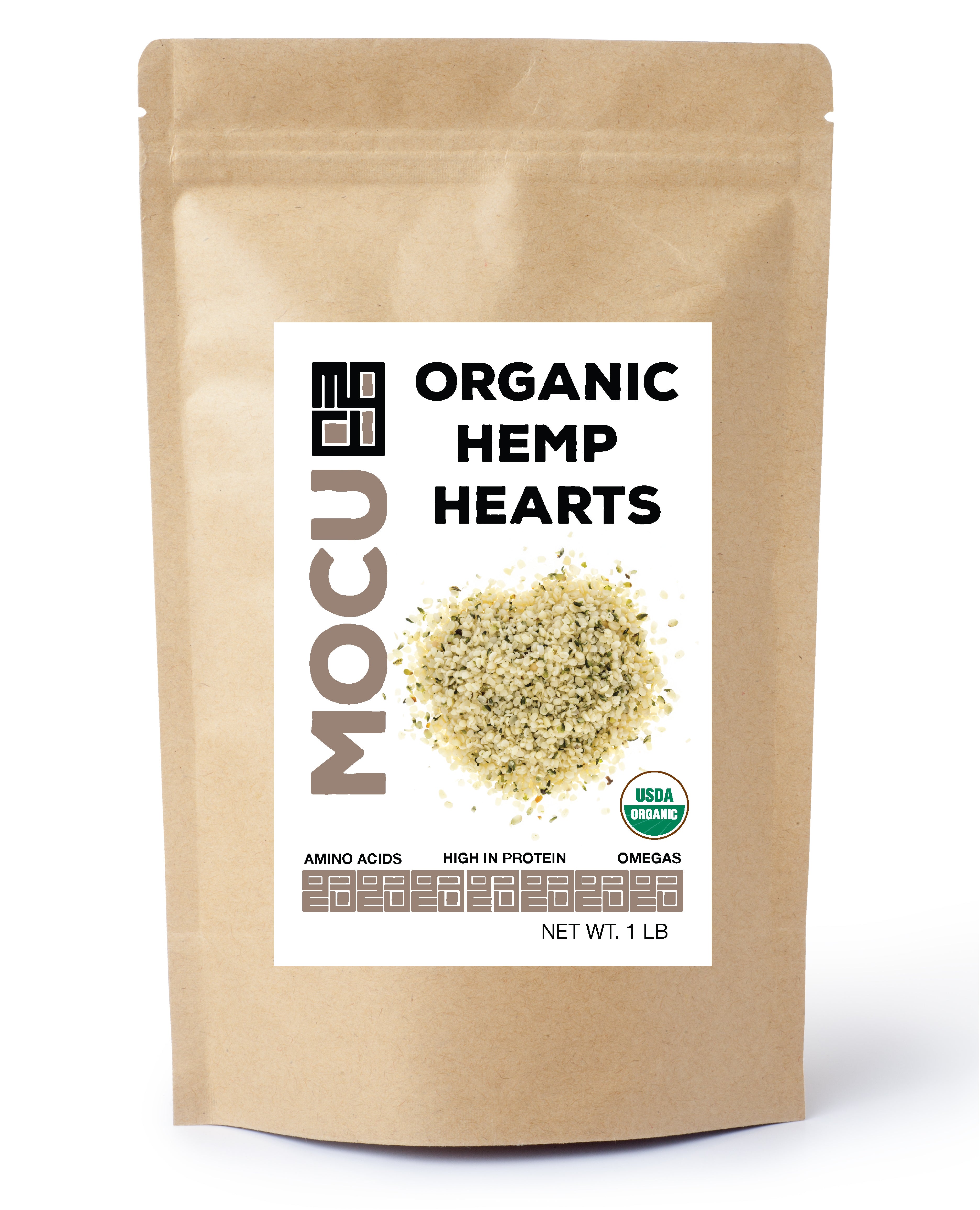 MOCU Organic Hemp Hearts – Evo Hemp
